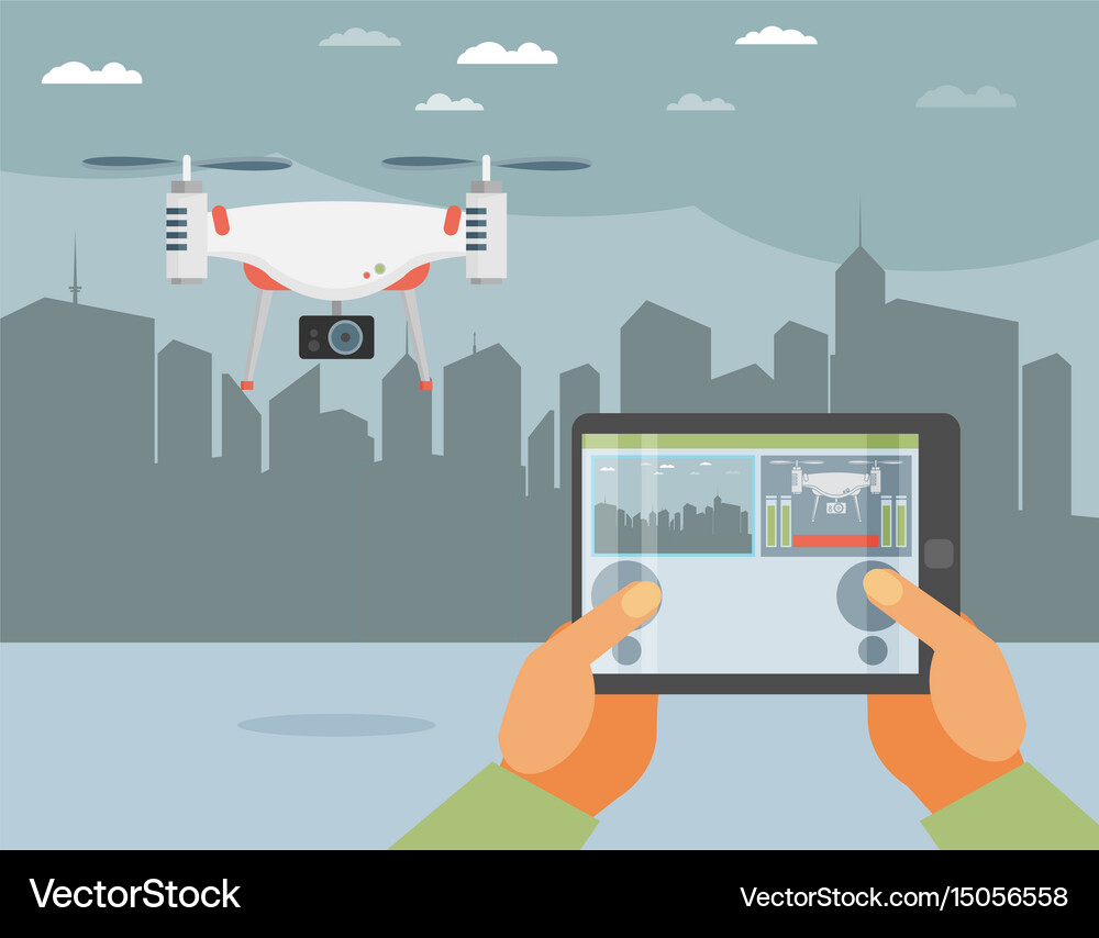 Drone technology design Royalty Free Vector Image