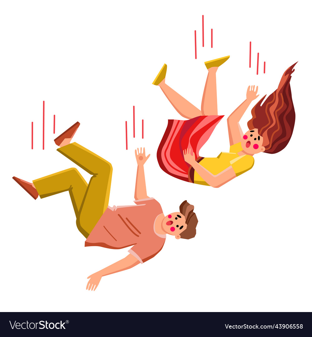 Falling people Royalty Free Vector Image - VectorStock Falling people Royalty Free Vector Image - VectorStock