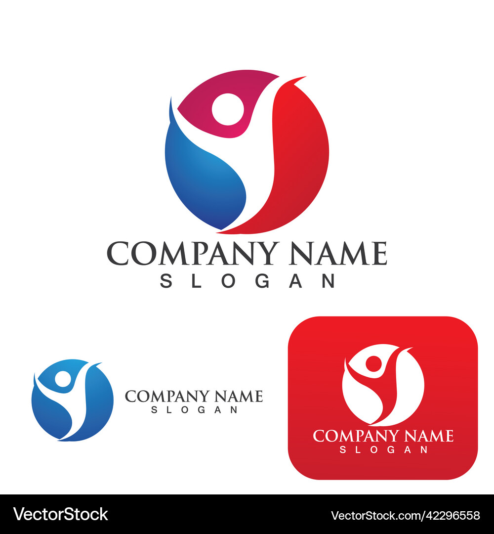 Health logo sign Royalty Free Vector Image - VectorStock