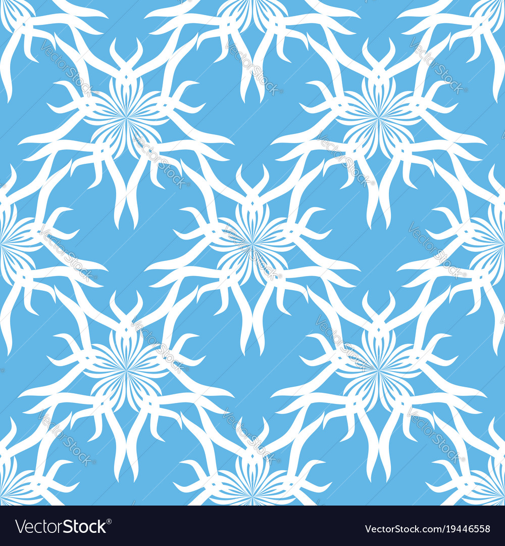 Seamless abstract vintage light blue pattern Vector Image
