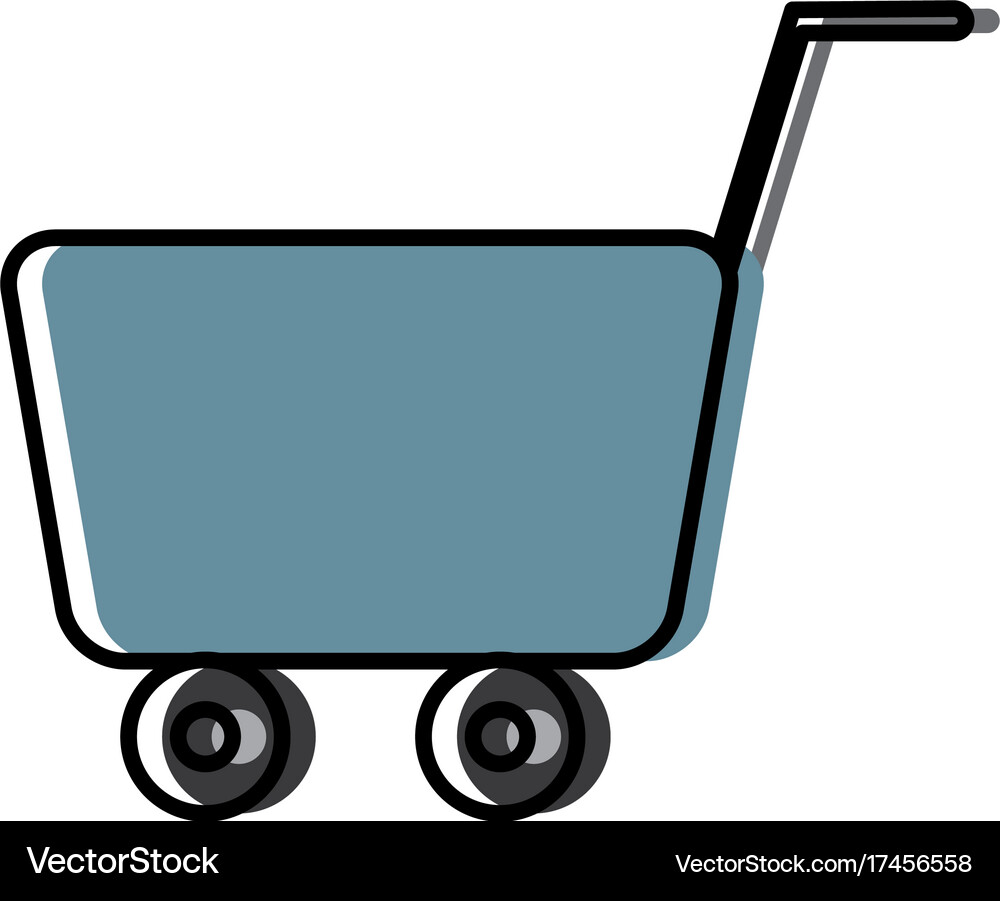 Shopping cart symbol Royalty Free Vector Image