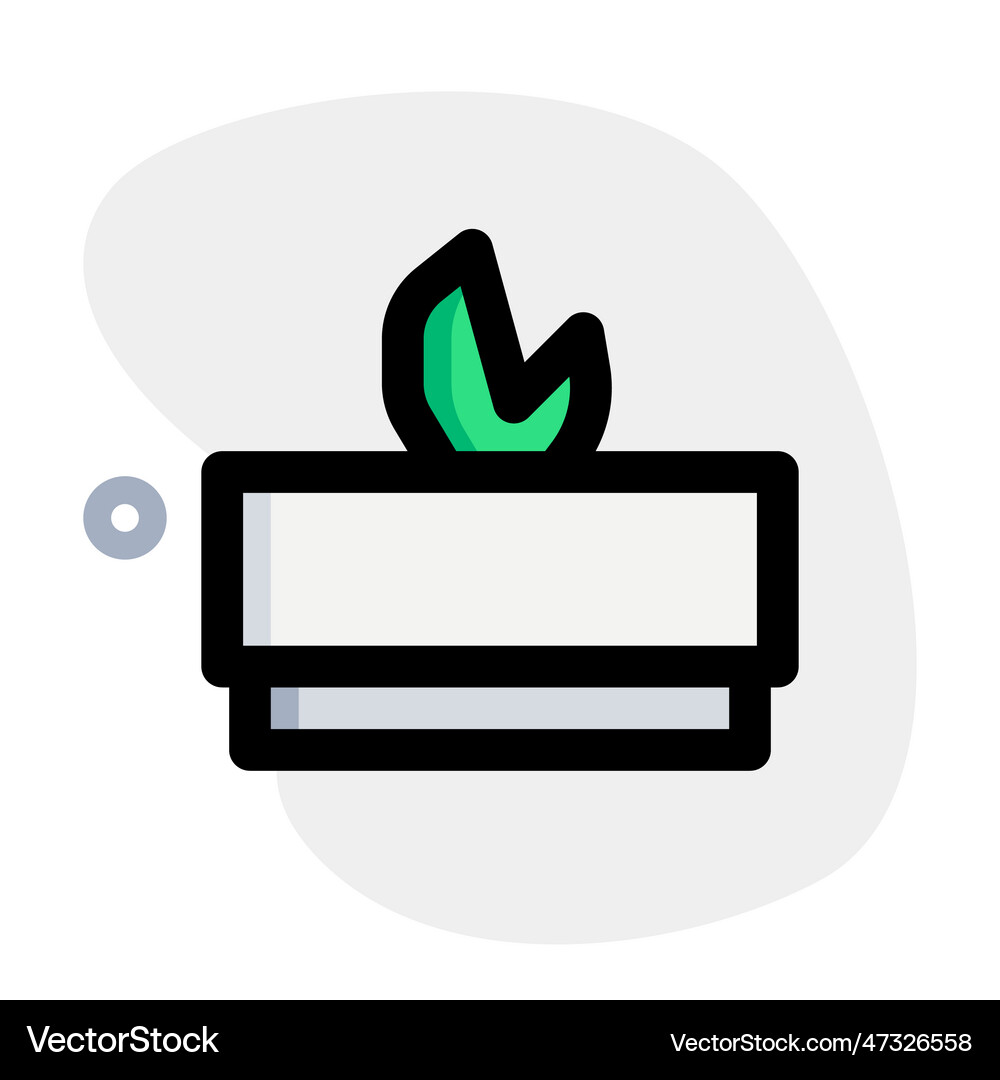 Small fire pit use to chase away mosquitoes Vector Image