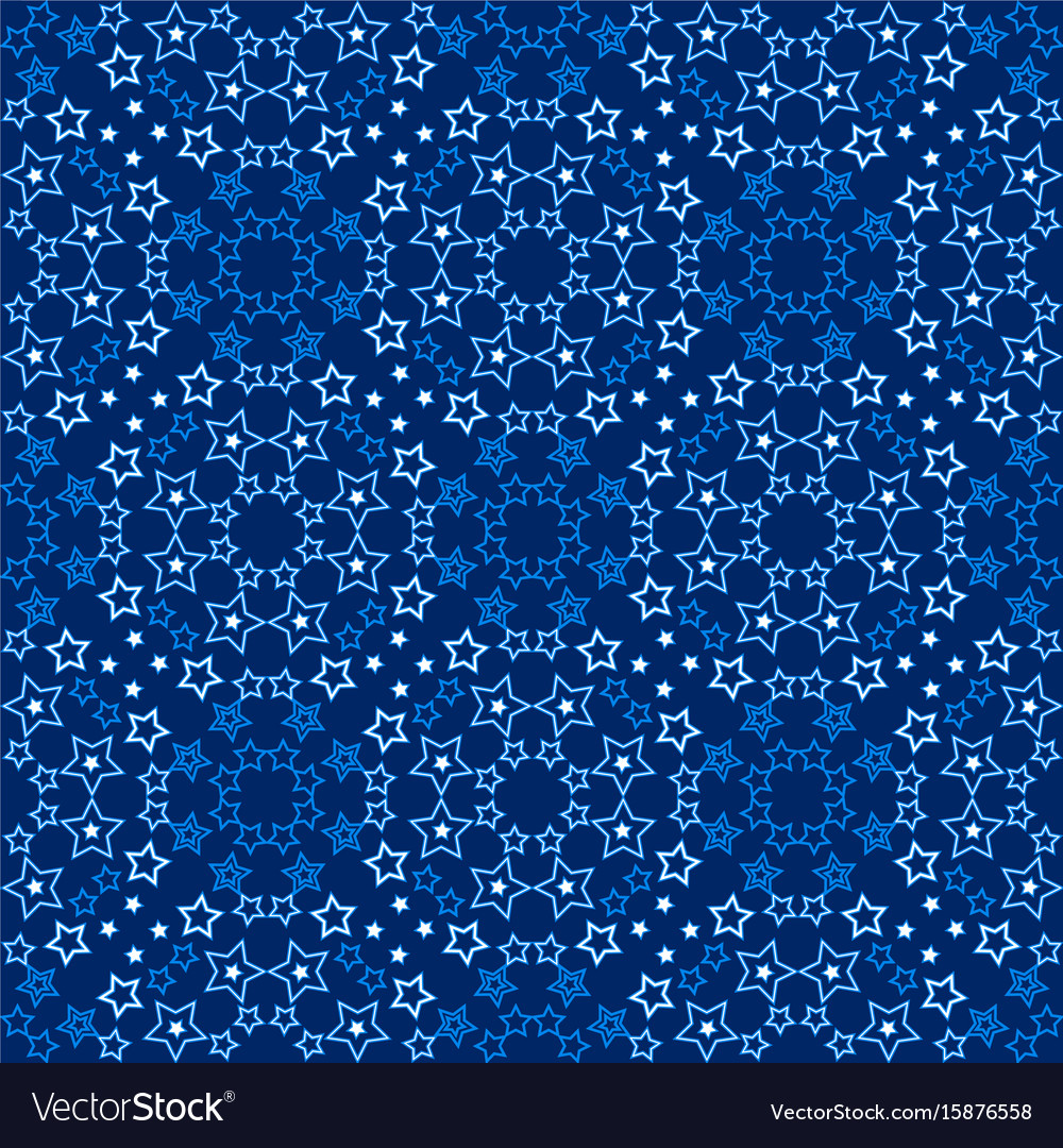 Starry blue pattern Royalty Free Vector Image - VectorStock