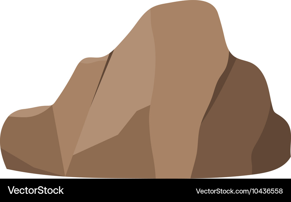 Stone Rock Pile Icon Royalty Free Vector Image