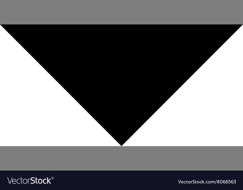 Arrowhead down flat icon Royalty Free Vector Image