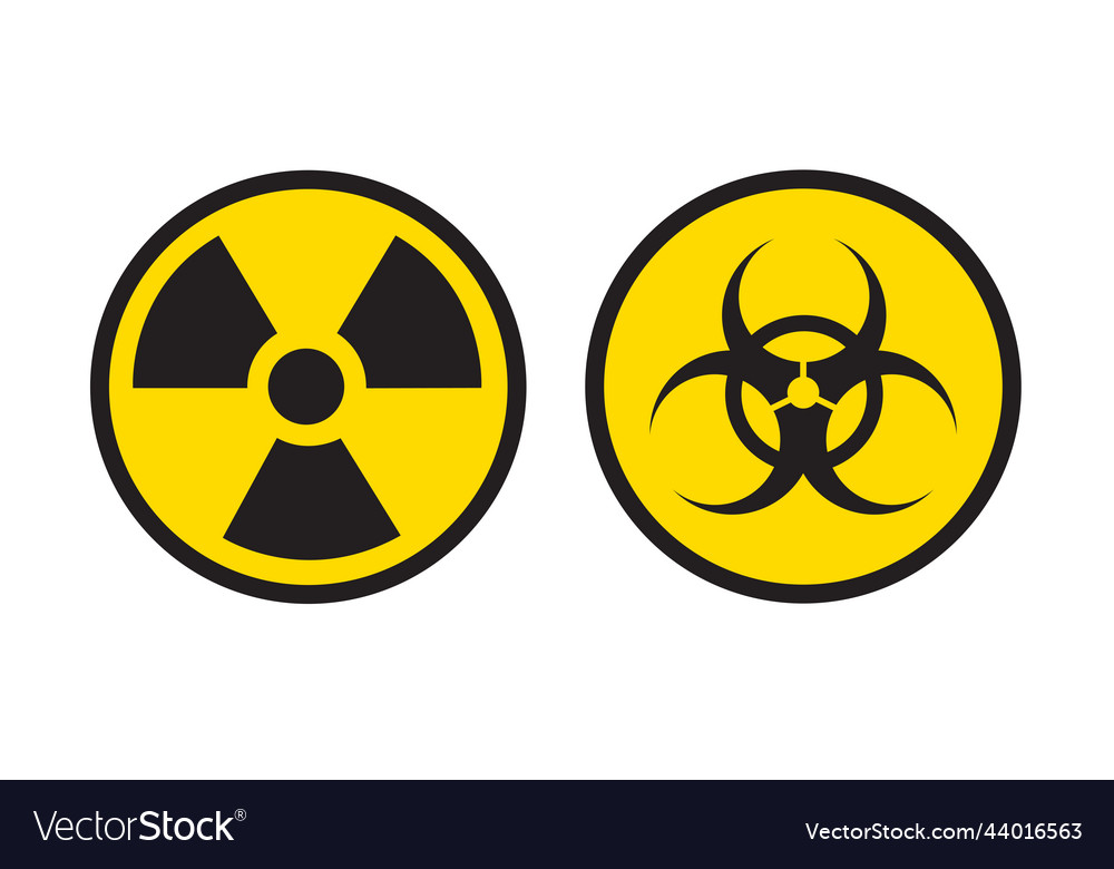 Danger radiation toxic icon Royalty Free Vector Image Danger radiation toxic icon Royalty Free Vector Image