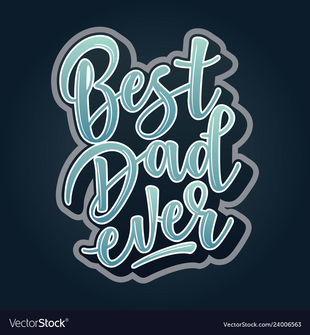 Fathers day lettering poster Royalty Free Vector Image Fathers day lettering poster Royalty Free Vector Image