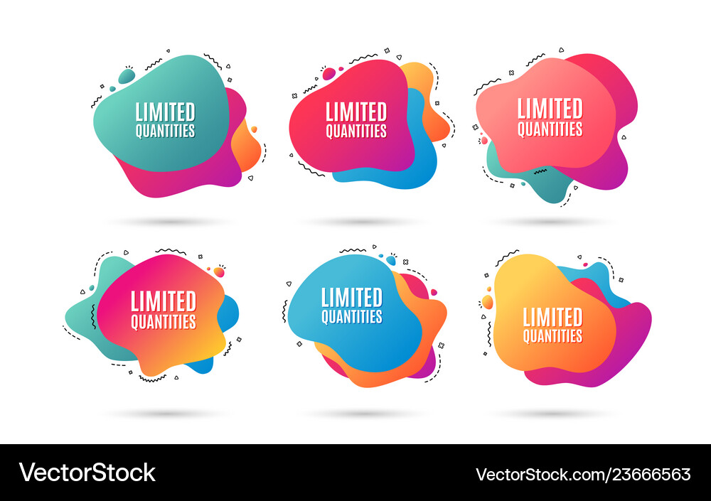 Limited quantities symbol special offer sign Vector Image