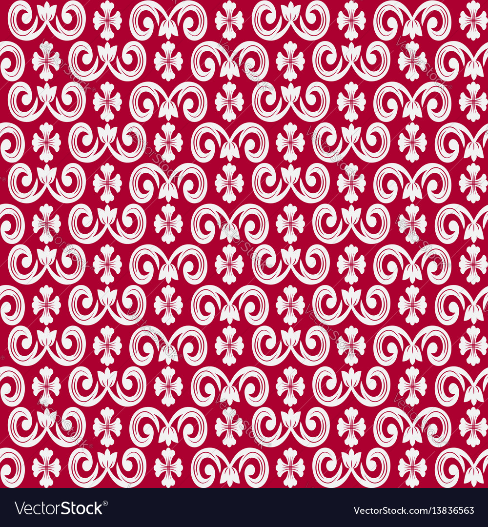 Seamless repeating pattern with decorative Vector Image