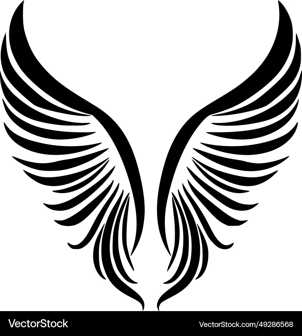 Angel wings - high quality logo - ideal for Vector Image