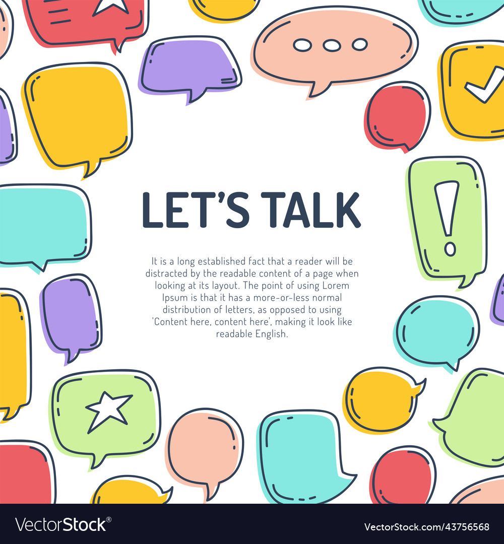 Dialog speech bubbles Royalty Free Vector Image
