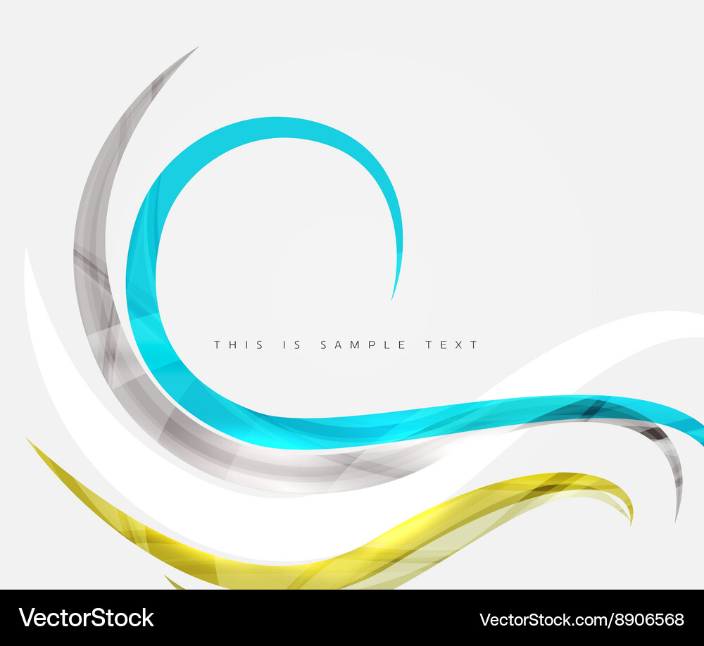 Geometric abstract background swirl colorful Vector Image