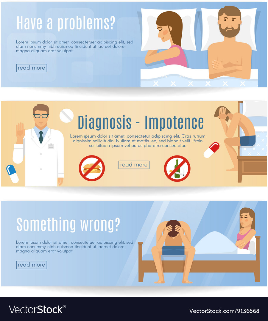 Man Problem Banner Set Royalty Free Vector Image