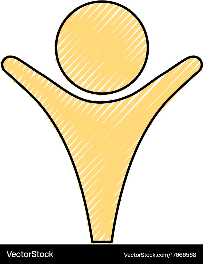 Pictograph male doodle Royalty Free Vector Image