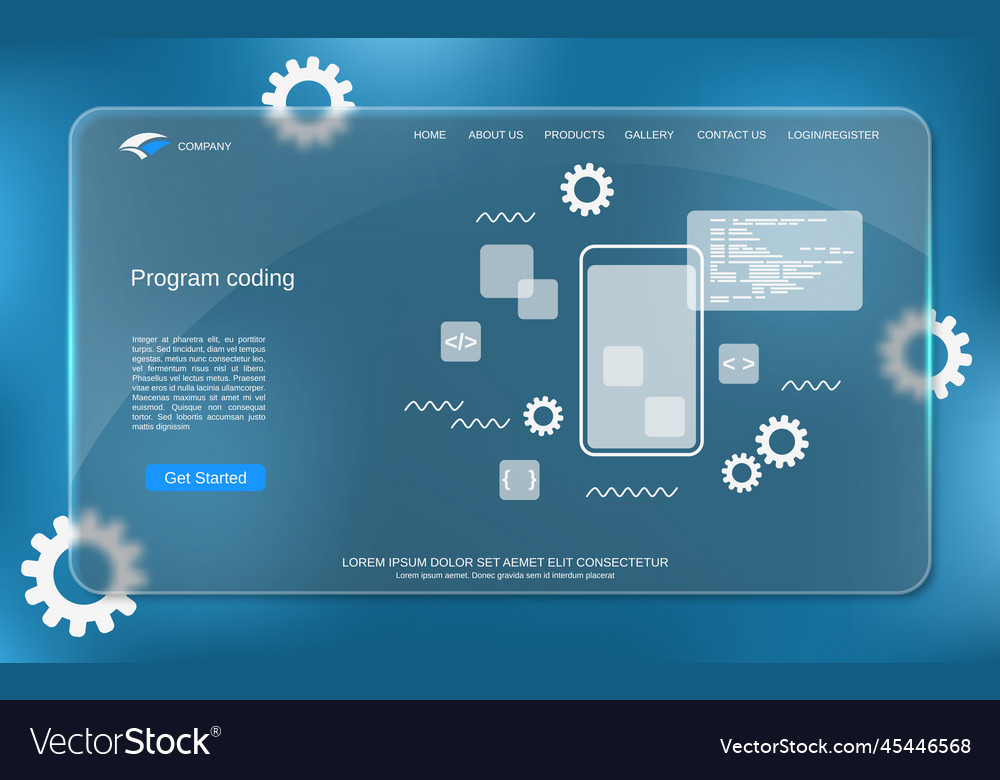 Program coding concept Royalty Free Vector Image Program coding concept Royalty Free Vector Image