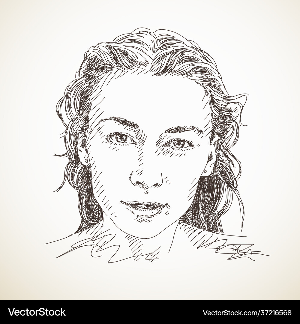 Woman portrait Royalty Free Vector Image - VectorStock