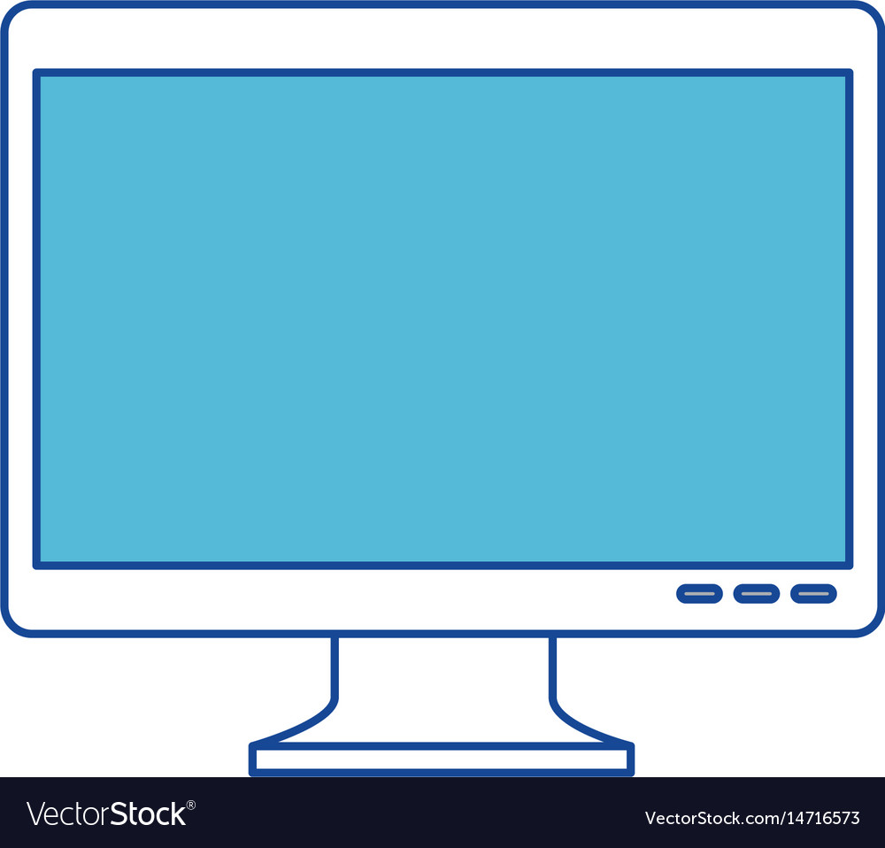 Computer device icon Royalty Free Vector Image