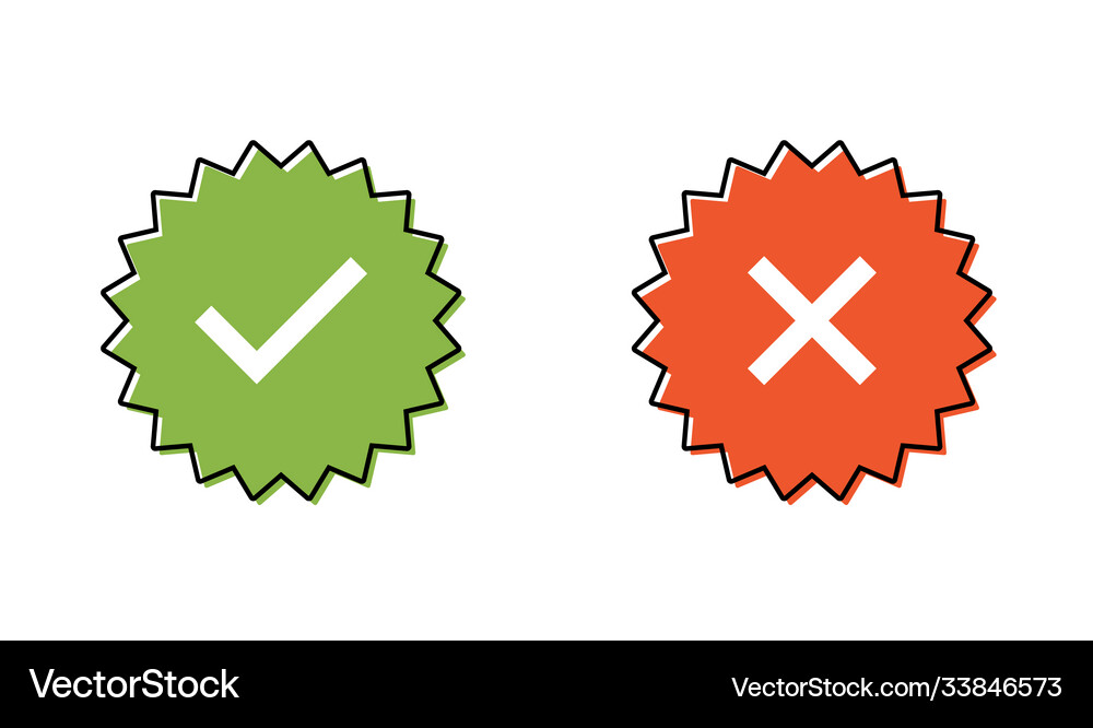 Guaranteed stamp set or verified badge verified Vector Image
