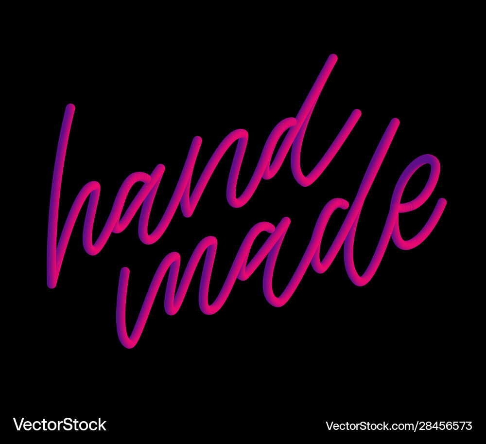 Handmade lettering vintage font design Royalty Free Vector