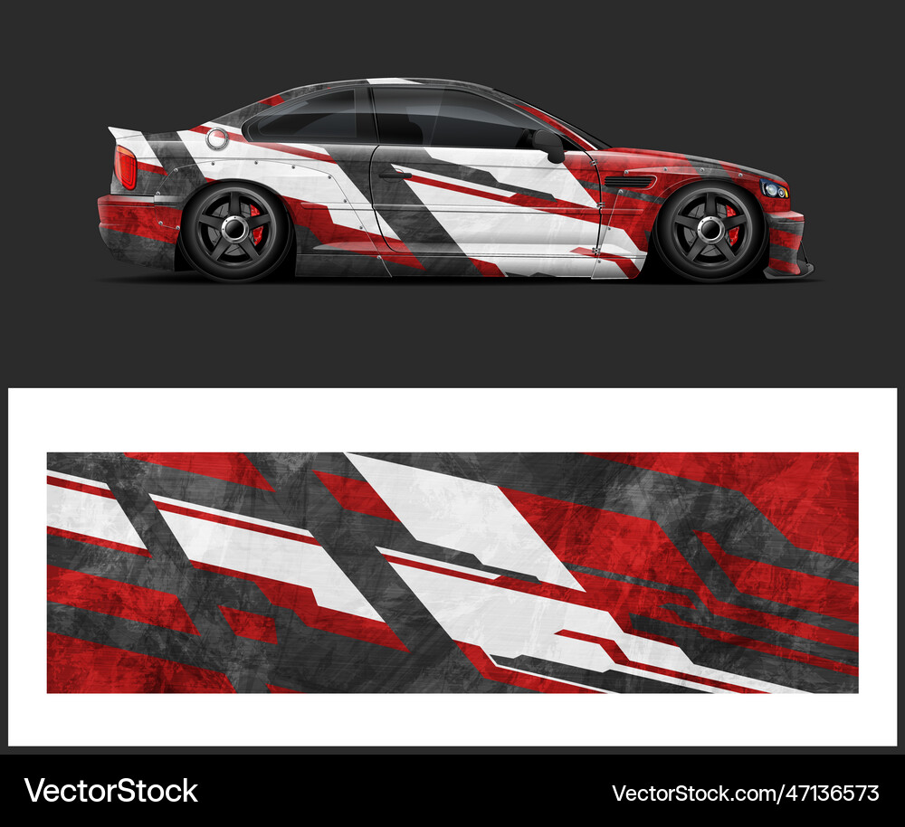 Vehicle branding for car wrap design Royalty Free Vector