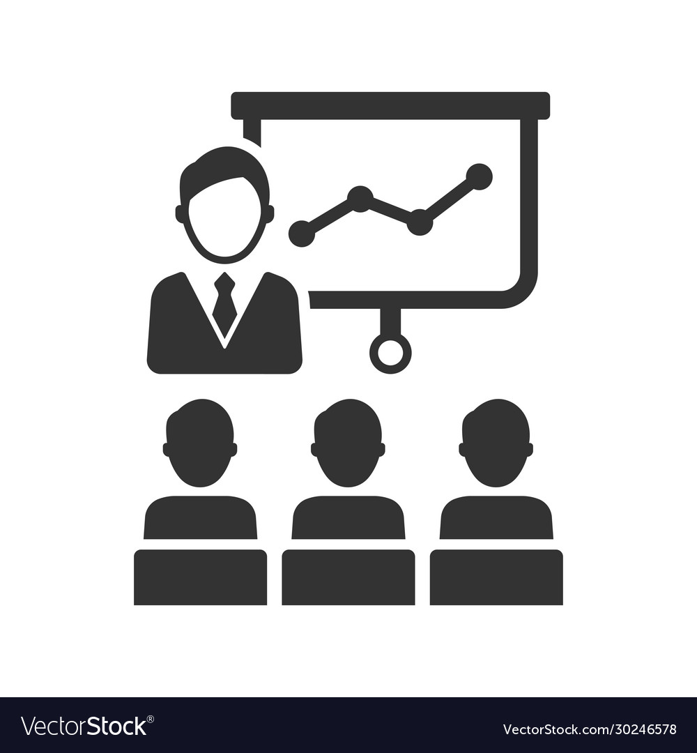 Graphical presentation icon Royalty Free Vector Image