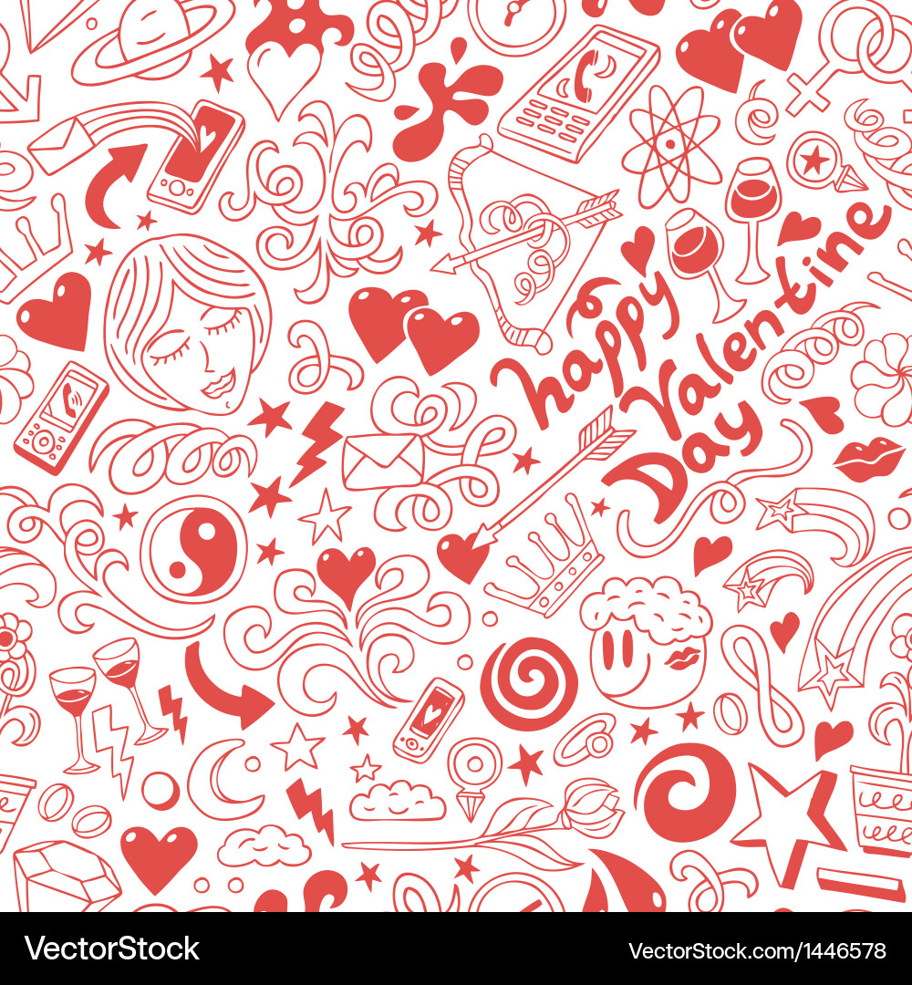 Lovevalentine day - doodles collection Royalty Free Vector