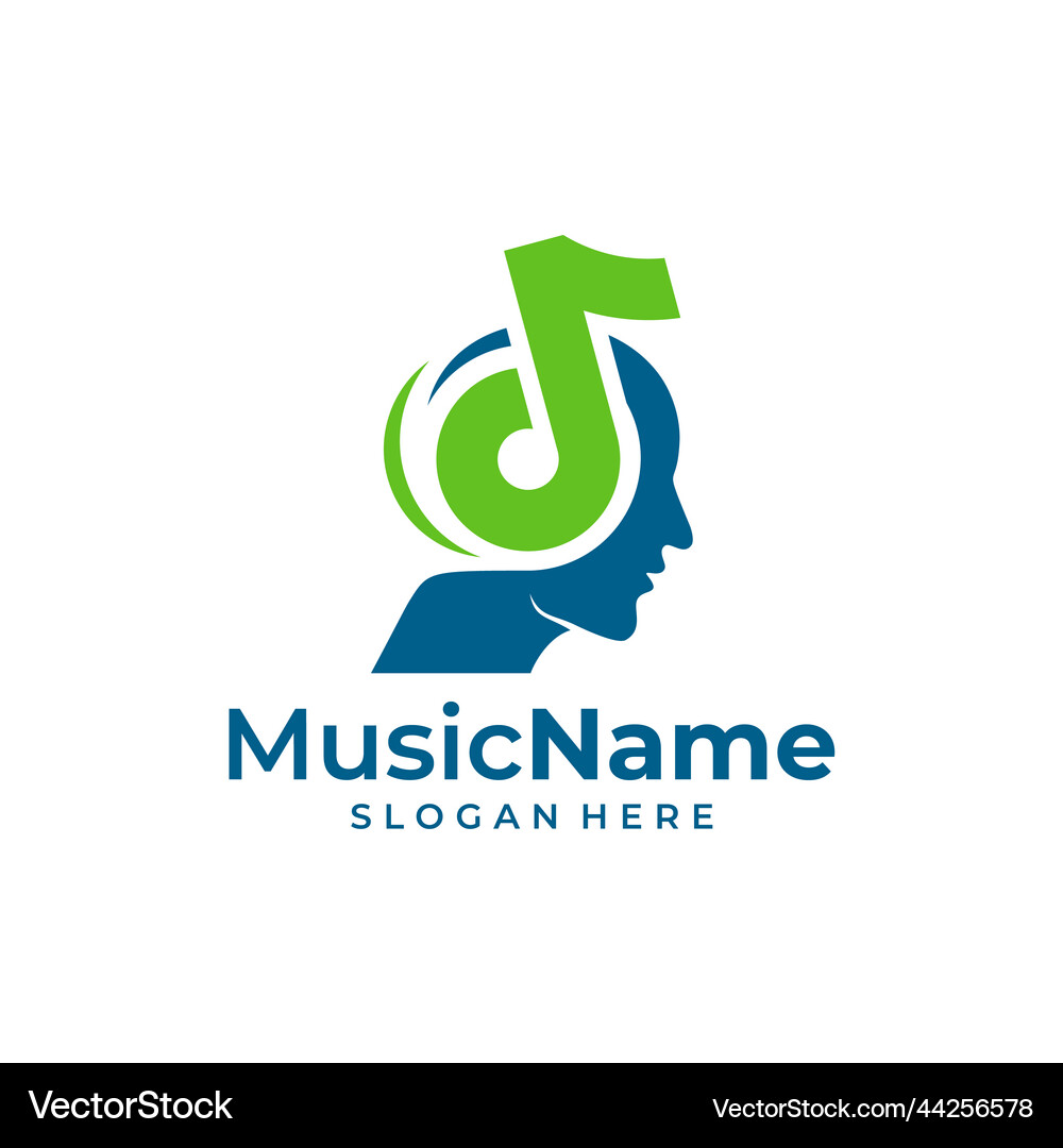 Music people logo icon Royalty Free Vector Image
