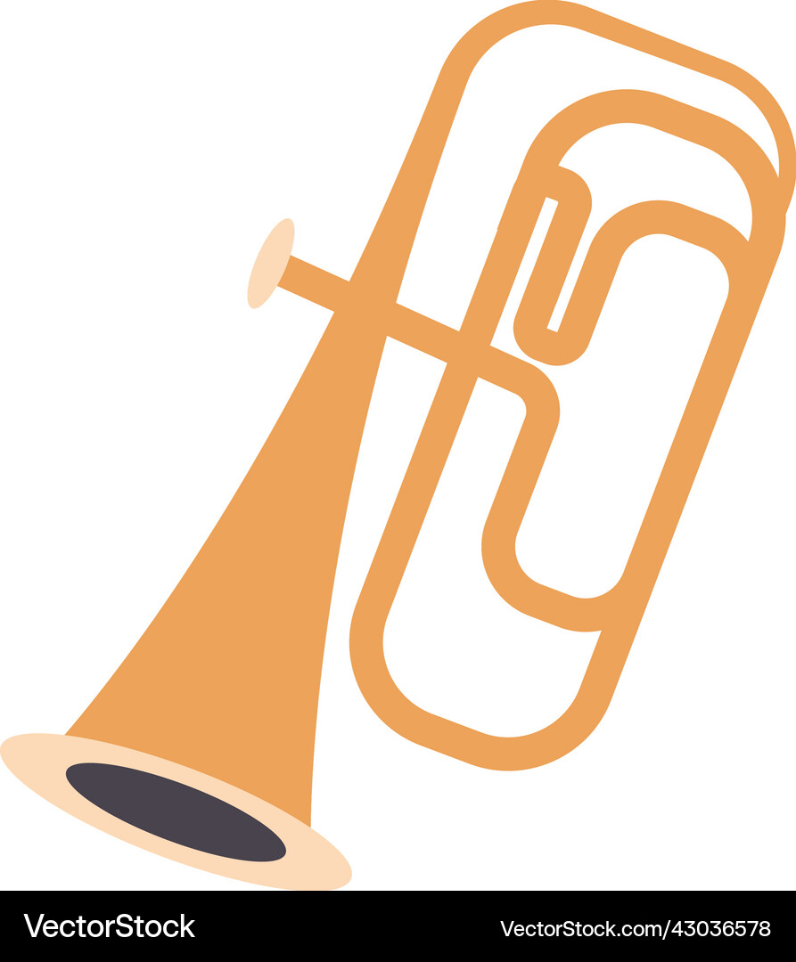 Trumpet musical instrument Royalty Free Vector Image