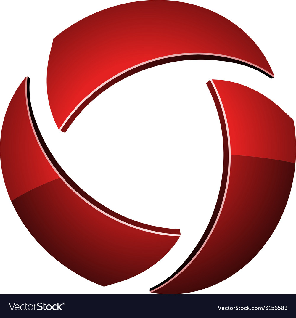 3d shiny element Royalty Free Vector Image - VectorStock