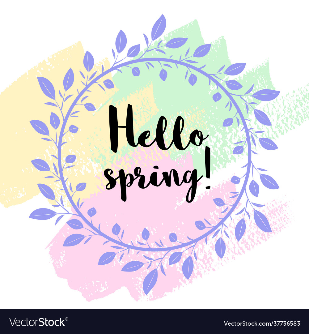 Hellospring2 Royalty Free Vector Image - VectorStock