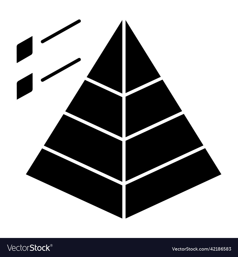 Pyramid chart Royalty Free Vector Image - VectorStock