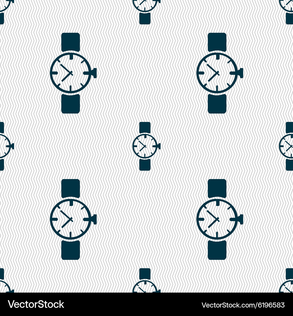 Watches icon symbol seamless abstract background Vector Image