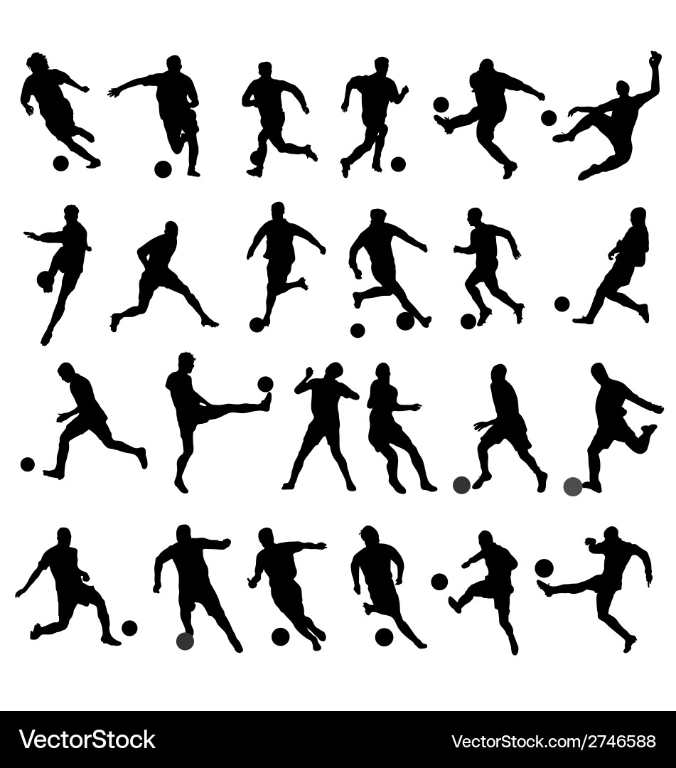 Football players Royalty Free Vector Image - VectorStock