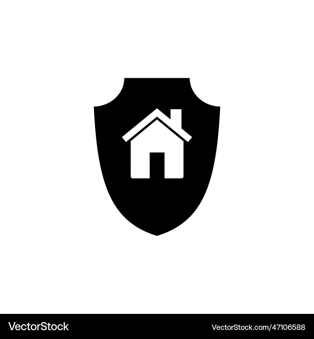 Home insurance icon protection icon Royalty Free Vector