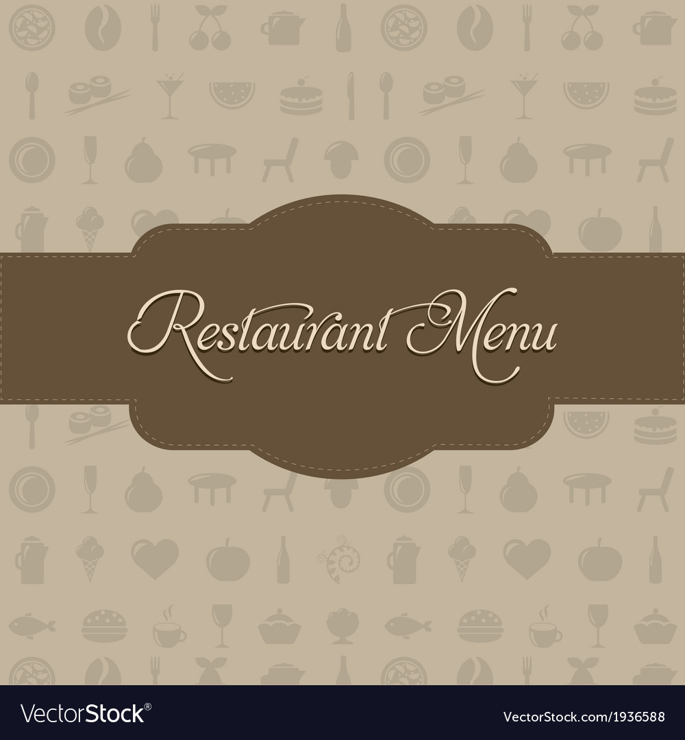 Restaurant menu Royalty Free Vector Image - VectorStock