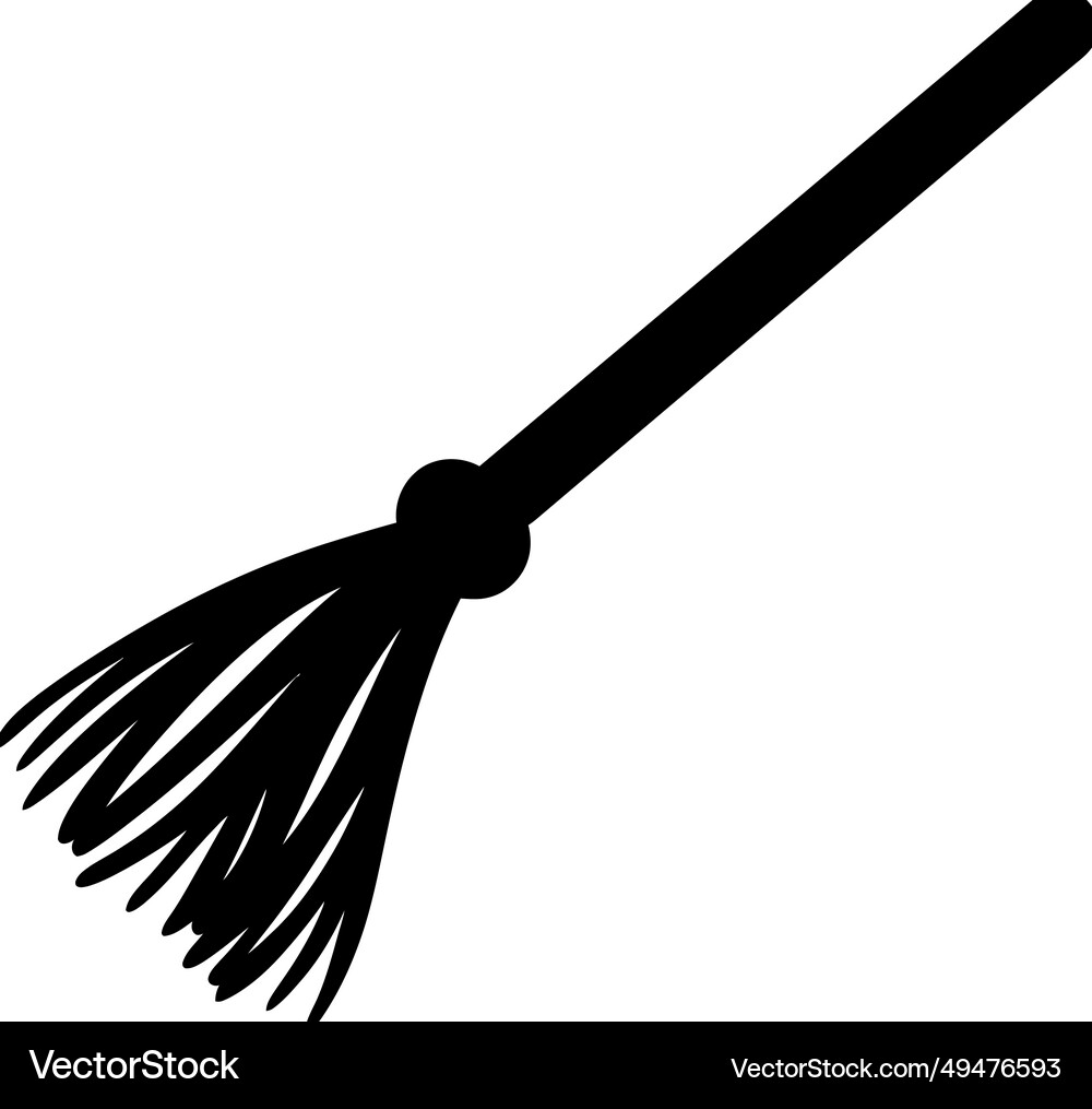 Broom icon - simple Royalty Free Vector Image - VectorStock