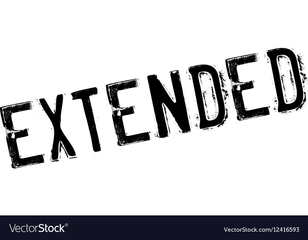 Extended rubber stamp Royalty Free Vector Image