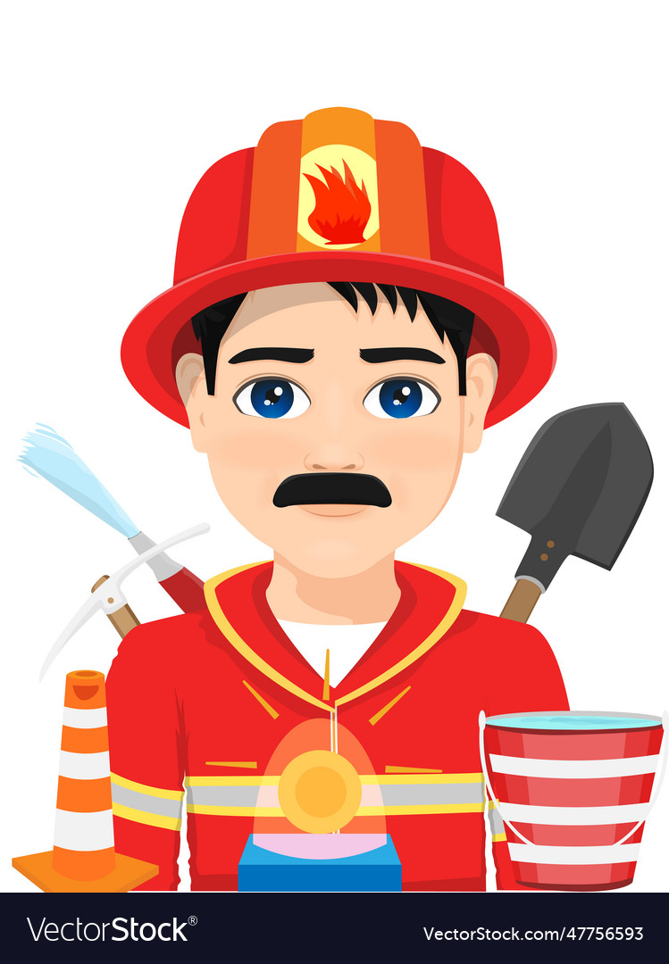 Fireman Royalty Free Vector Image - VectorStock