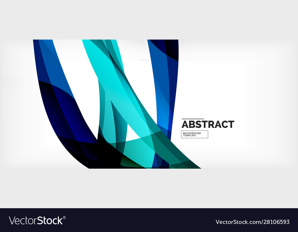 Linear wave web template Royalty Free Vector Image