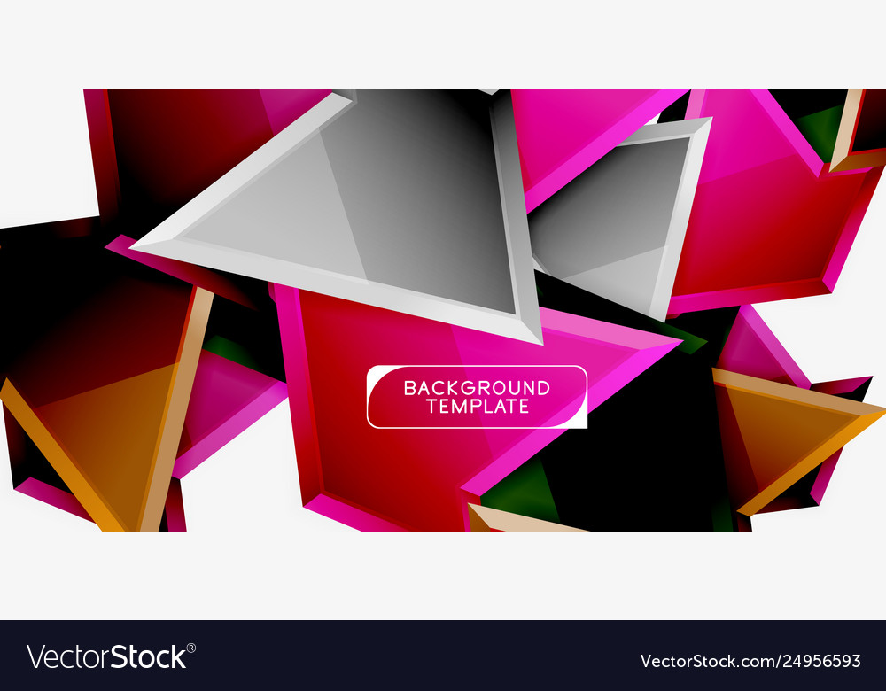 Triangular low poly background design Royalty Free Vector