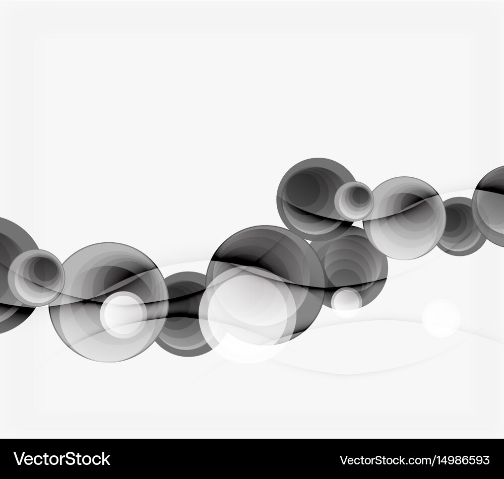 White paper circles round shapes textured Vector Image