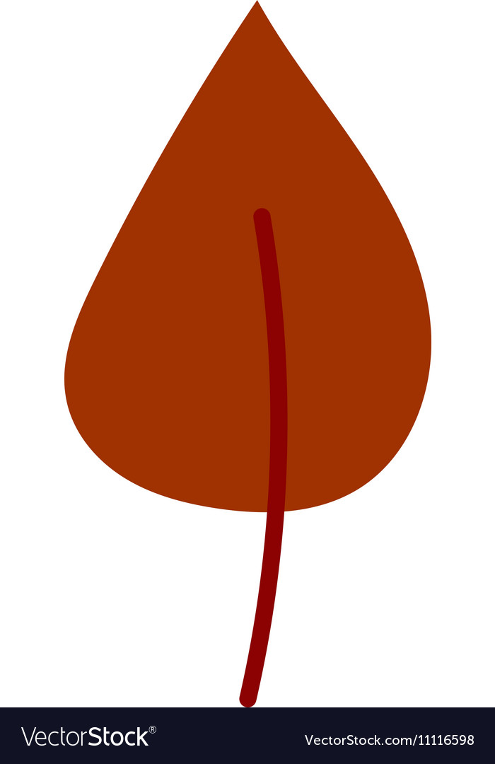 Autumn leaf Royalty Free Vector Image - VectorStock