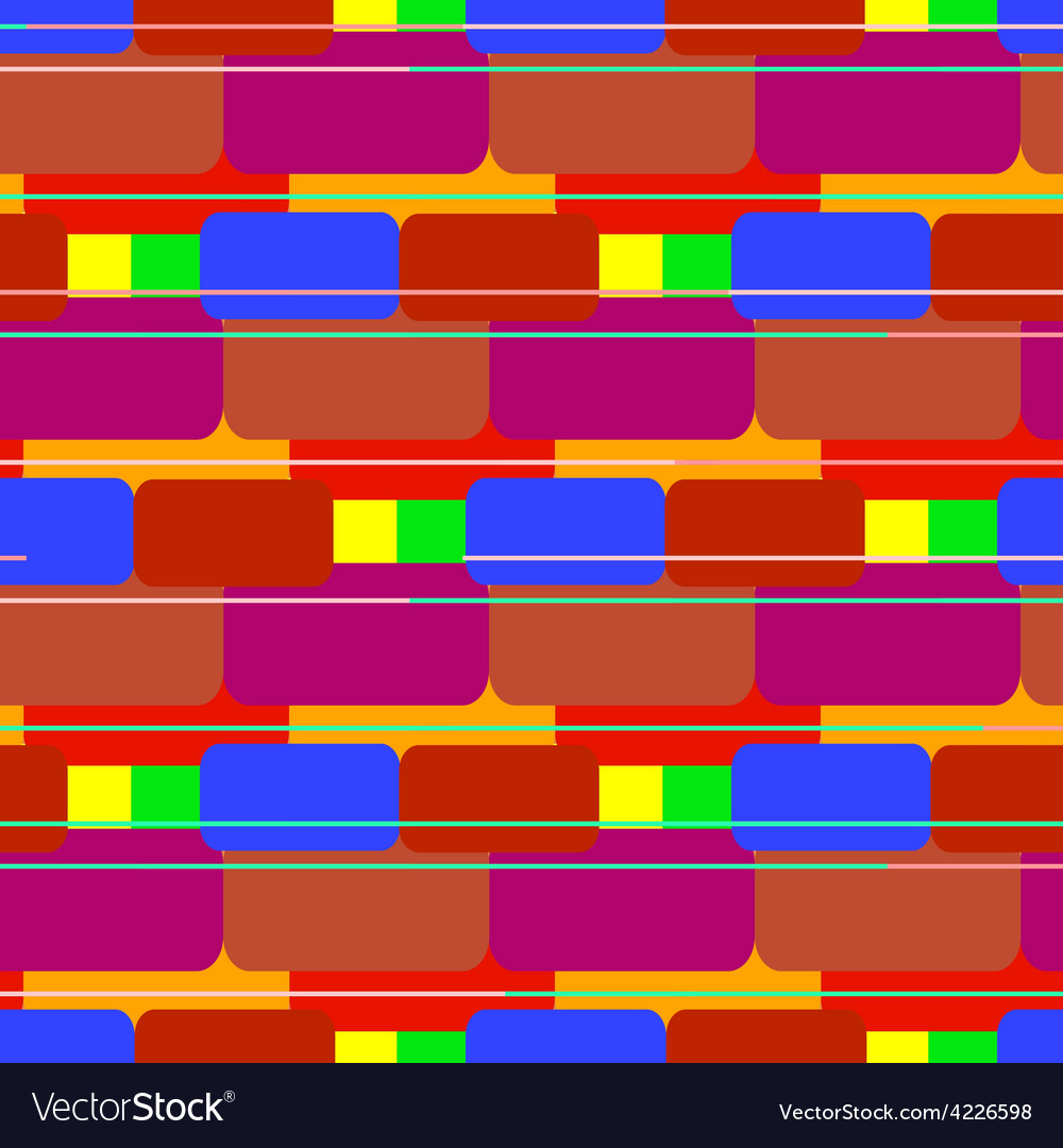 Colored bricks Royalty Free Vector Image - VectorStock