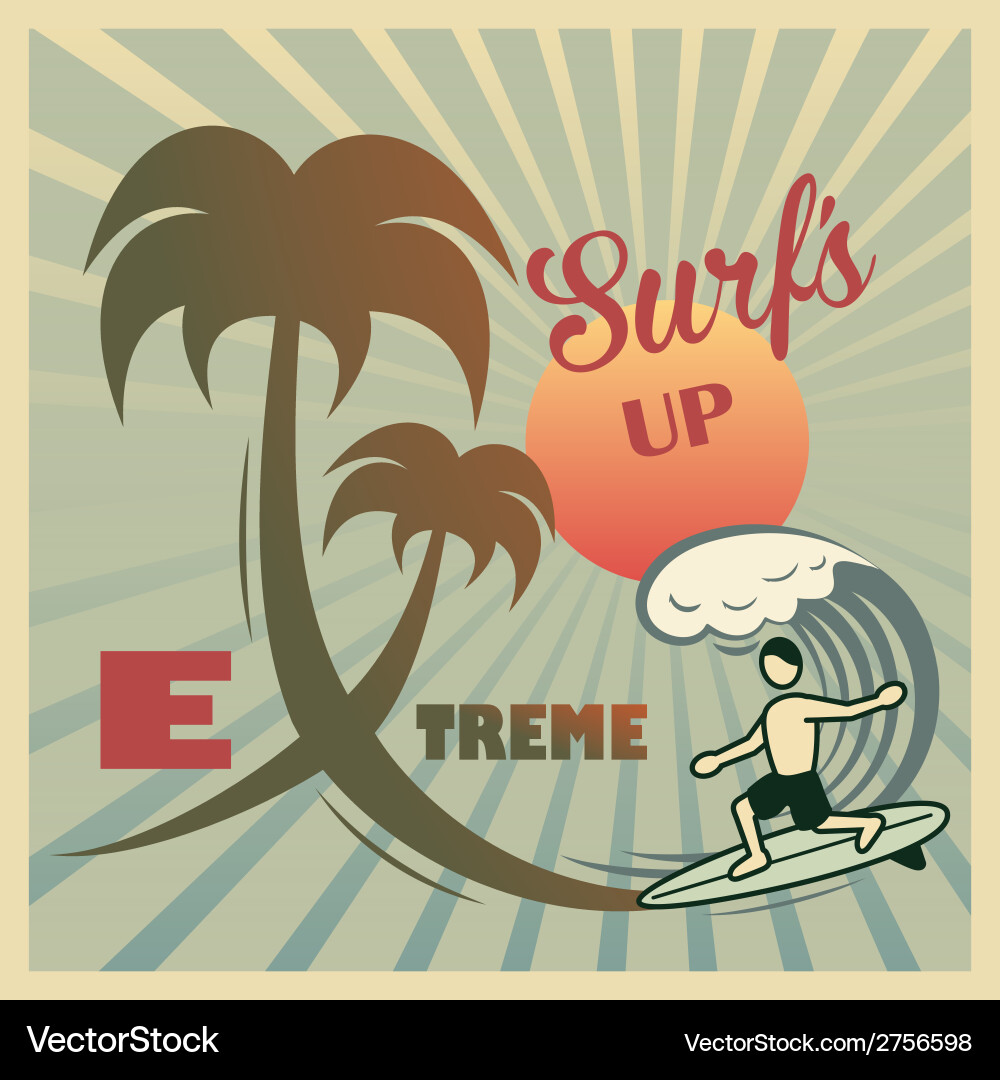 Extreme sports poster Royalty Free Vector Image