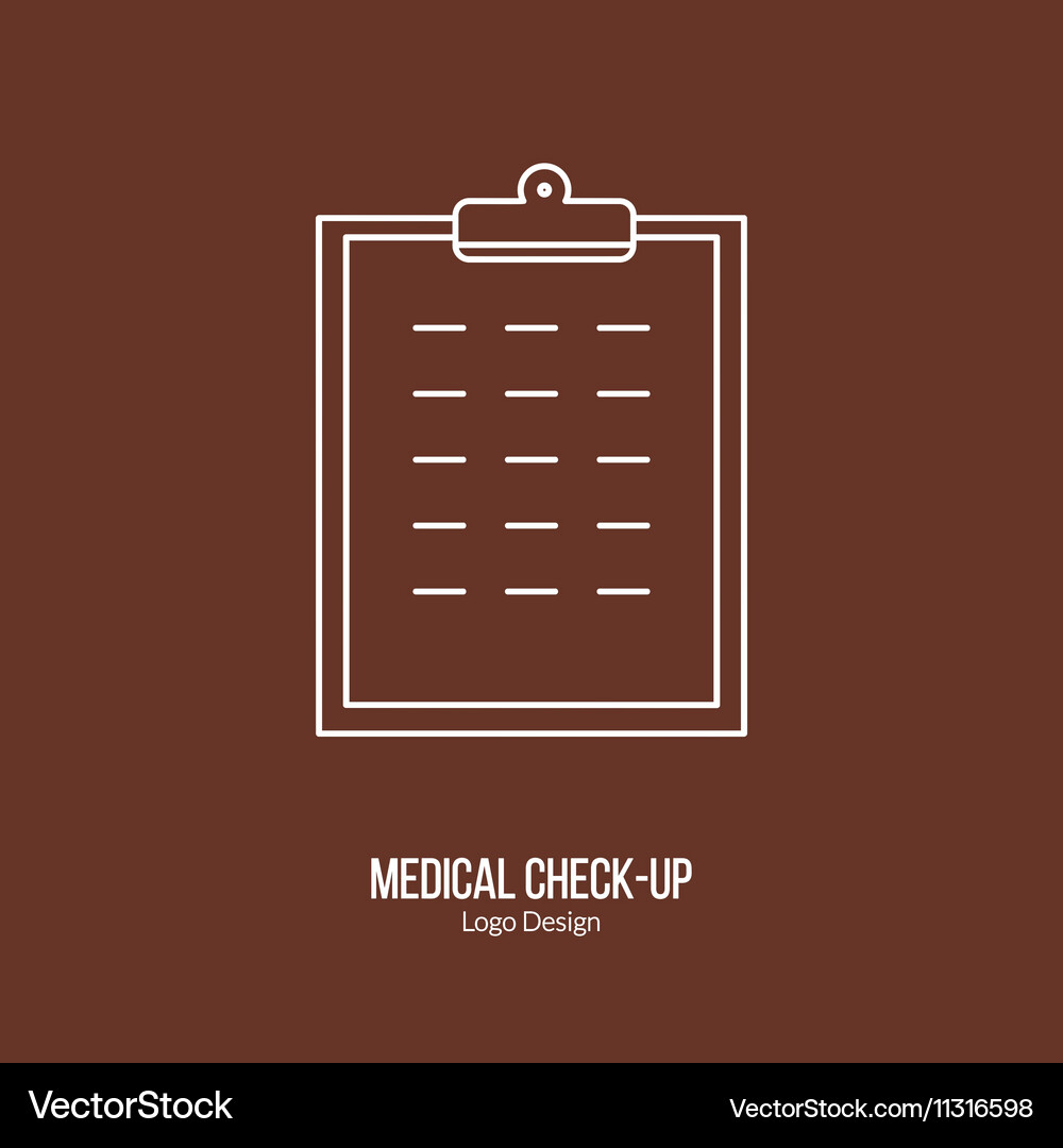 Medical diagnostic checkup graphic design concept Vector Image