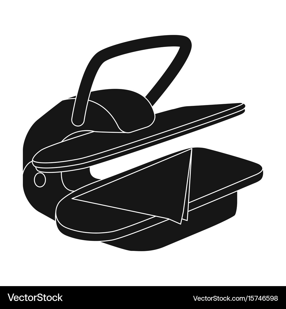 Press for ironing linen dry cleaning single icon Vector Image