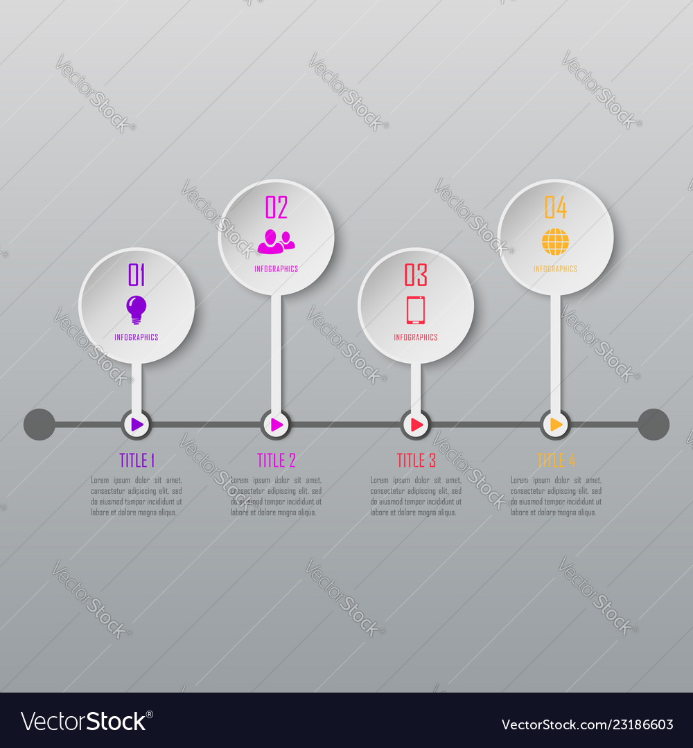 Abstract infographic template for chart diagram Vector Image
