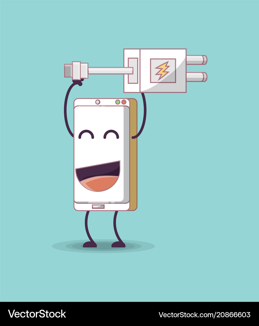 Cartoon smartphones design Royalty Free Vector Image