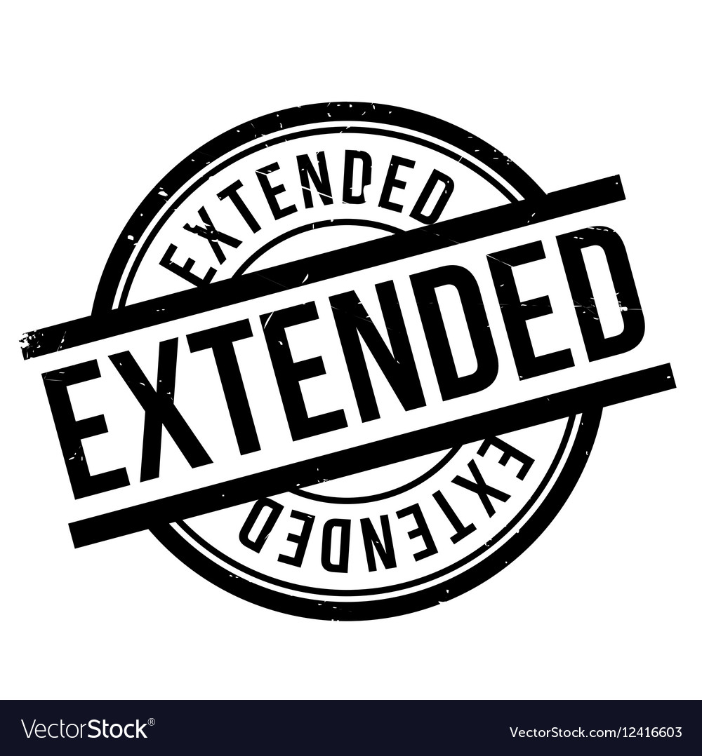 Extended rubber stamp Royalty Free Vector Image