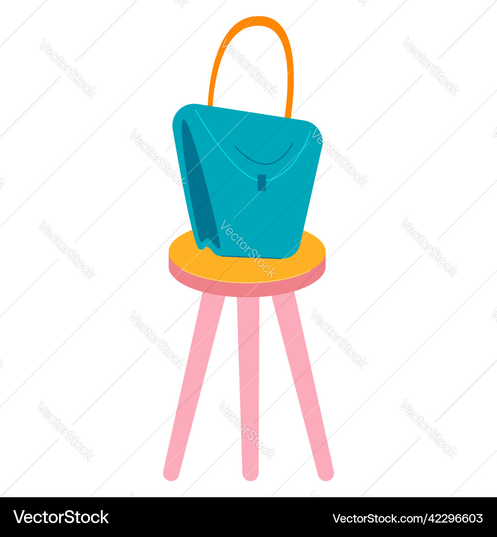Fashion bag - modern flat design single isolated Vector Image